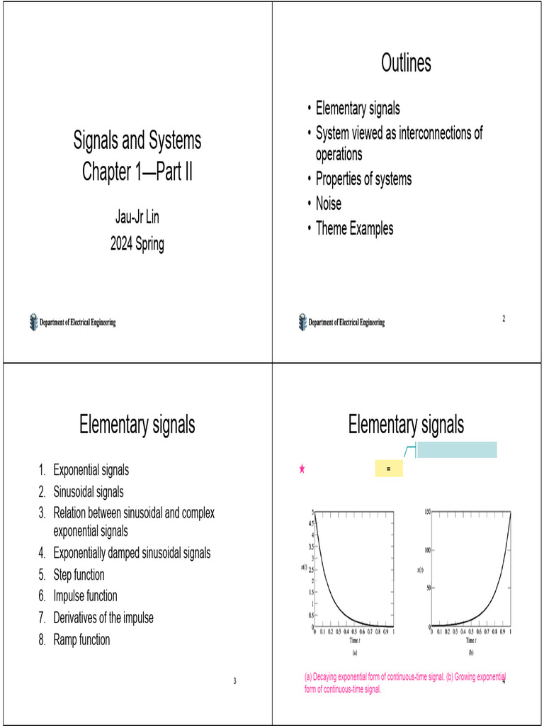 2024 Spring SigSys Note03 CH01 | PDF | Capacitor | Phase (Waves)
