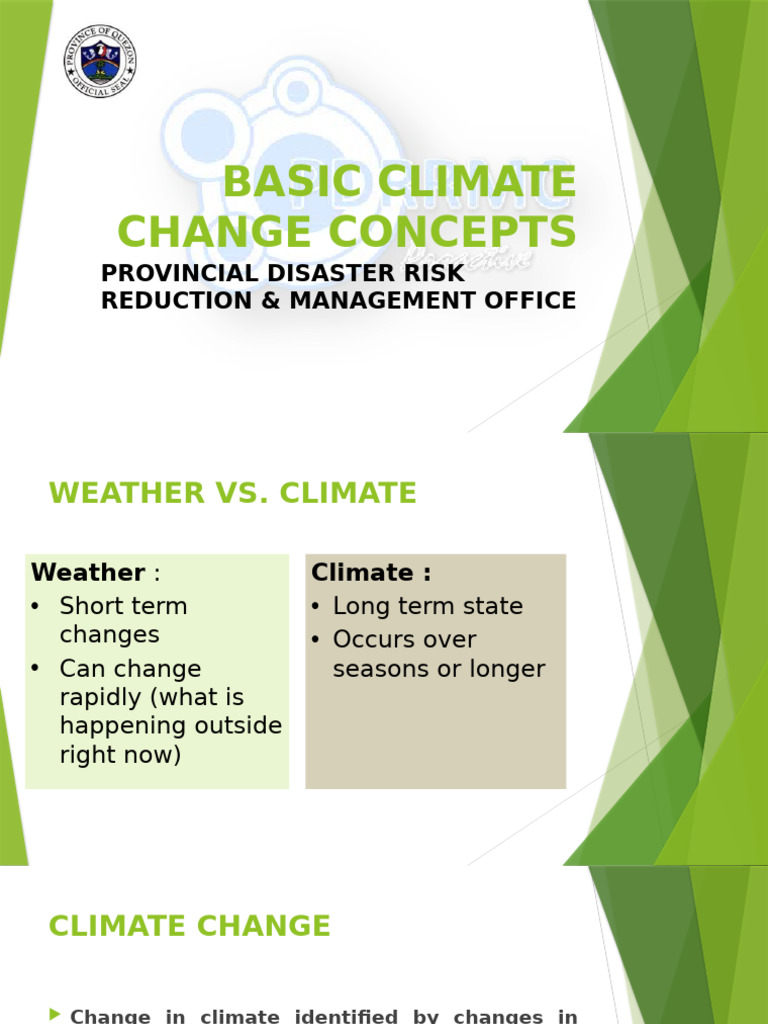 Basic Climate Change Concepts | PDF | Climate Change | Greenhouse Gas
