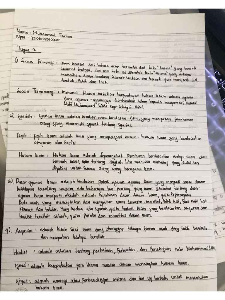 Muhammad Farhan tgs.2 | PDF