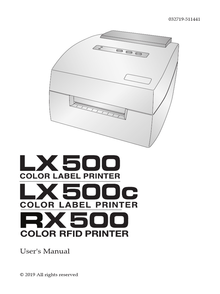 LX500Linked | PDF | Printer (Computing) | Radio Frequency Identification