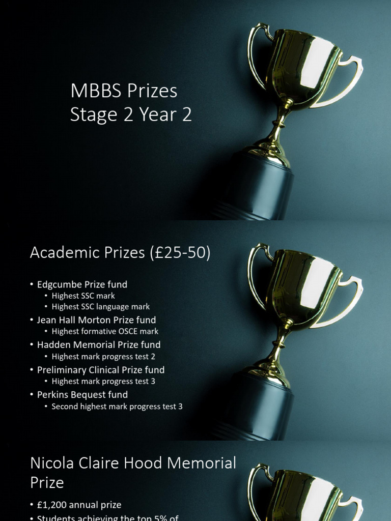 Prizes Stage 2 Year 2 | PDF