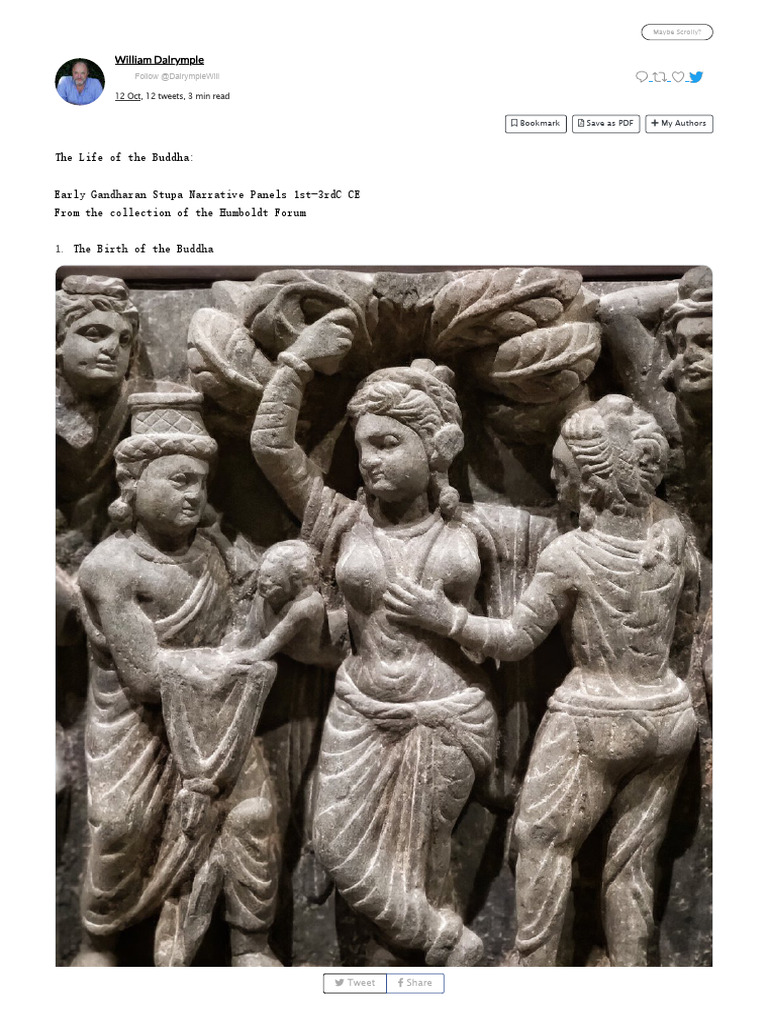 Early Gandharan Stupa Narrative Panels 1st-3rdC CE | PDF | Sculpture