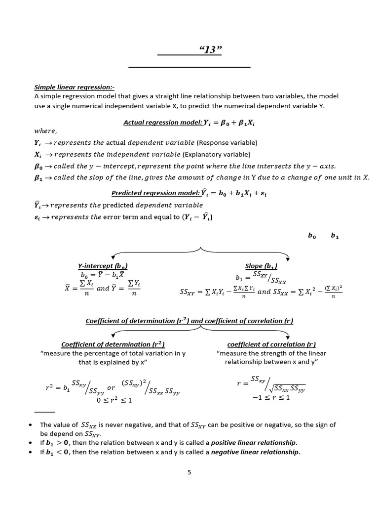 Chapter 13 of what this is | PDF | Linear Regression | Coefficient Of Determination