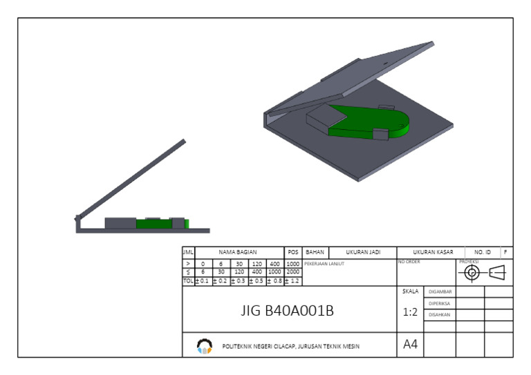 JIG Assembly B40A001B DRAWING | PDF