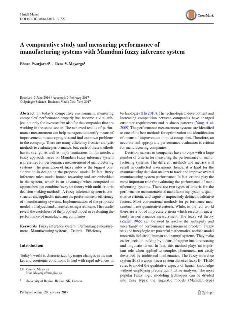 Compatative Using Mamdani | PDF | Fuzzy Logic
