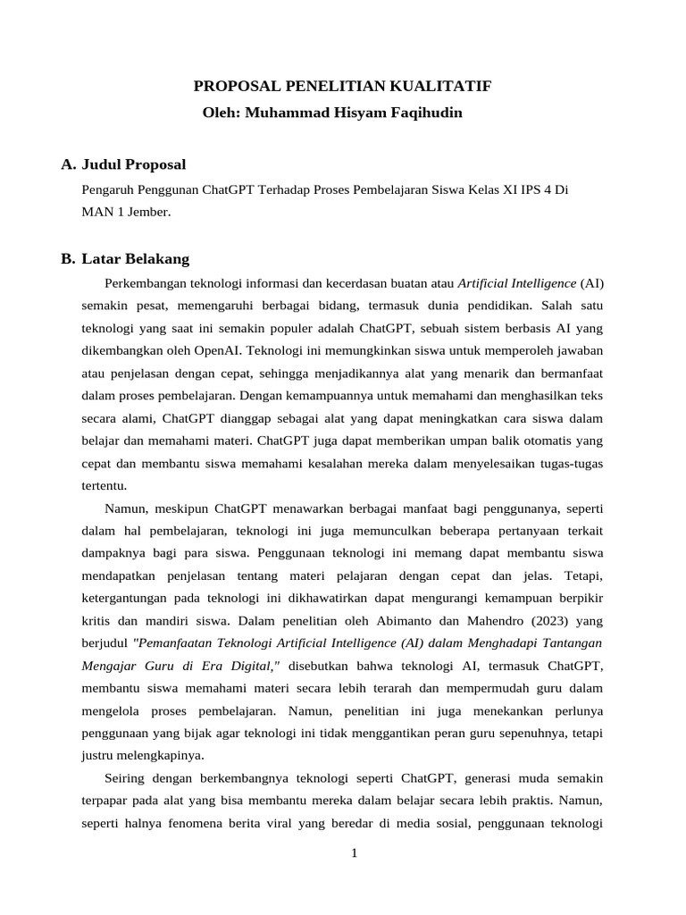 2.proposal Bab 2 | PDF