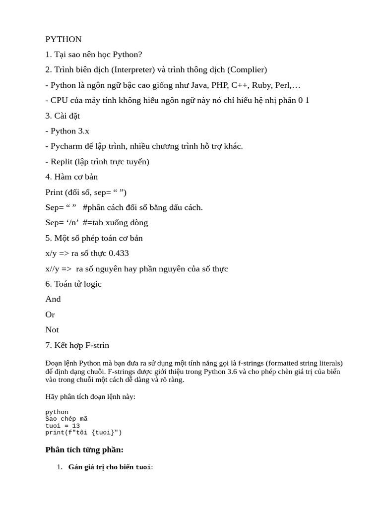 Kien Thuc Python | PDF