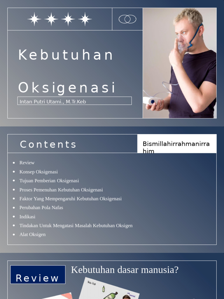 Kebutuhan dan Terapi Oksigenasi | PDF