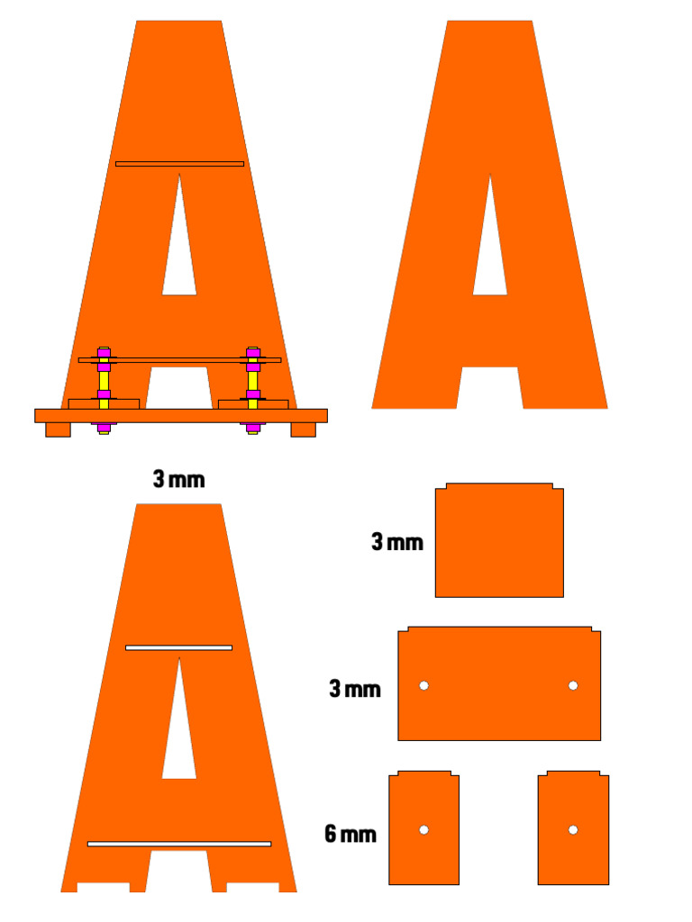 Letras 25 CM de La A A La Z | PDF