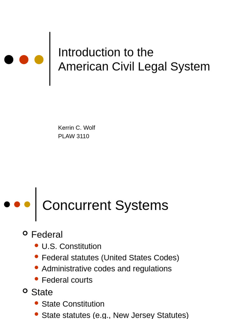 An Introduction to the American Civil Legal System | PDF | Common Law ...