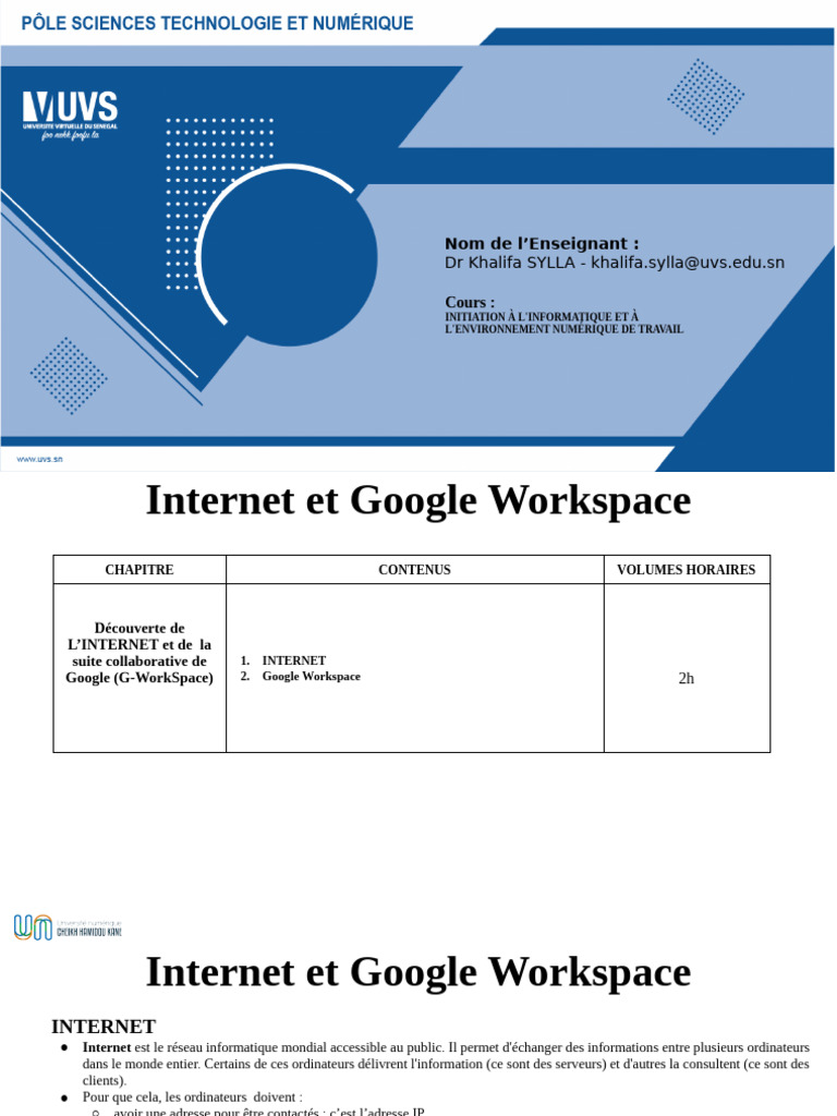 Module4 Internet_Google 2 | PDF | Internet | Internet et Web