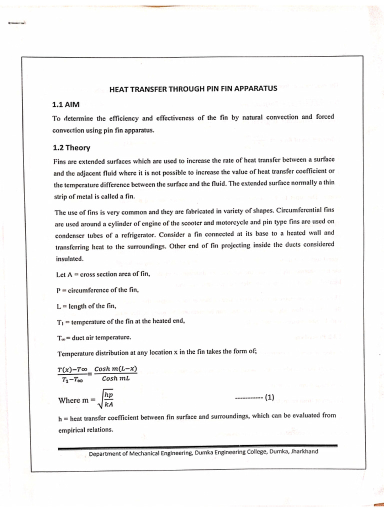 heat transfer experiment 3 | PDF