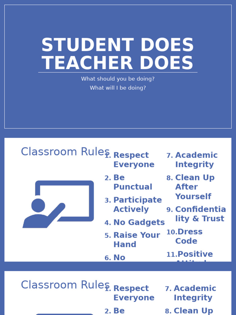 Classroom Rules | PDF
