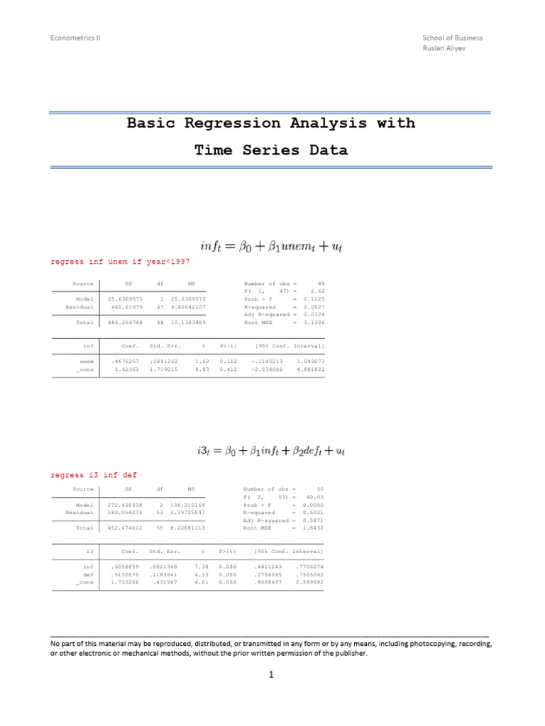 Stata_Session_10_1 | PDF | Coefficient Of Determination | Errors And Residuals