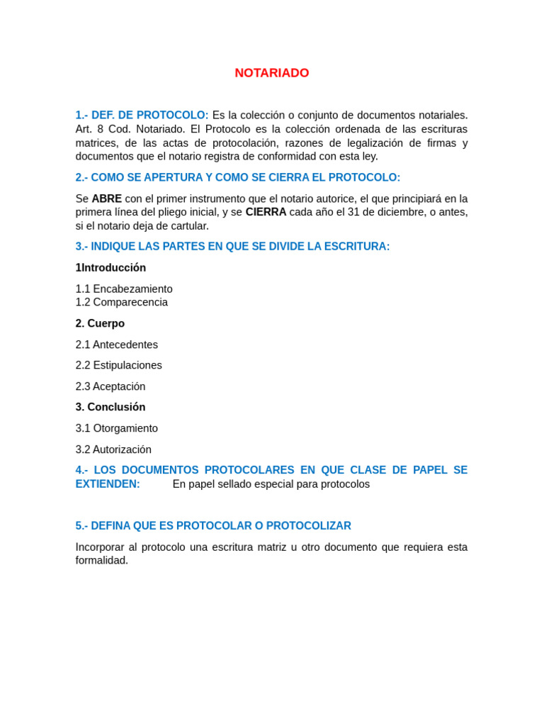 Guía Completa del Protocolo Notarial | PDF | Ley común | Derecho Civil ...