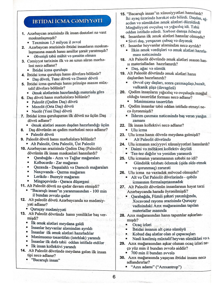 Sual Cavab.i̇btidai Icma VƏ Dövlət Qurumları | PDF