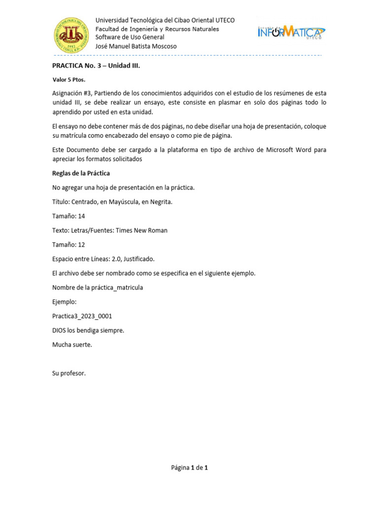 Practica No3 Software de Uso General | PDF