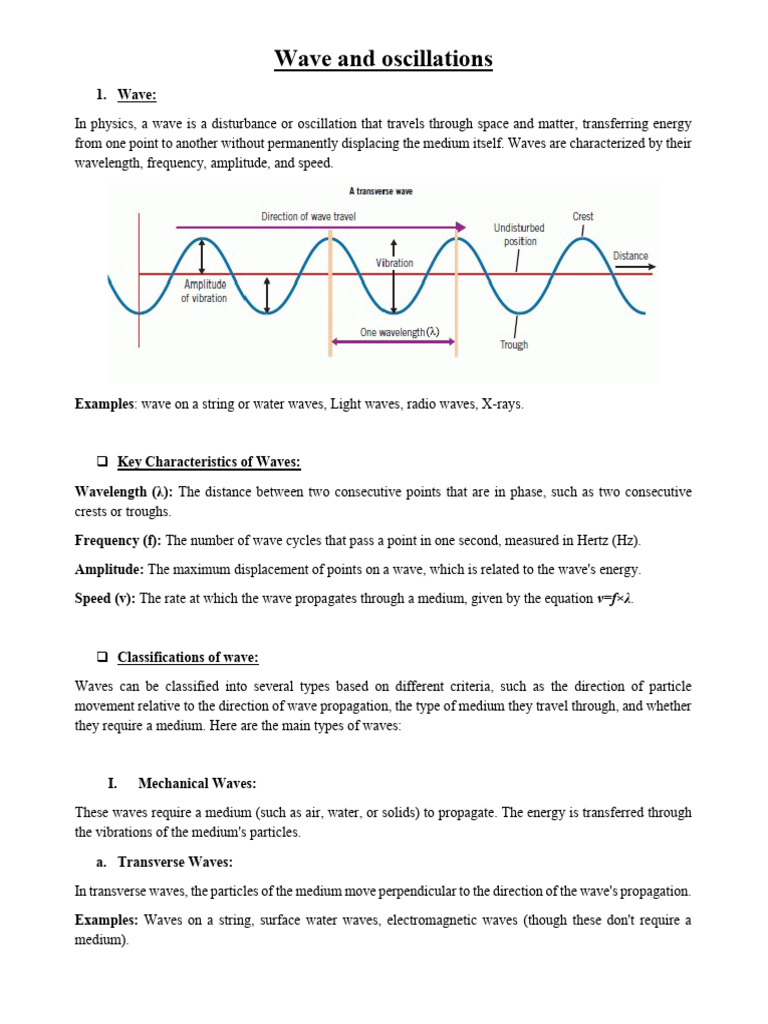 Waves and Oscillation | PDF | Waves | Damping