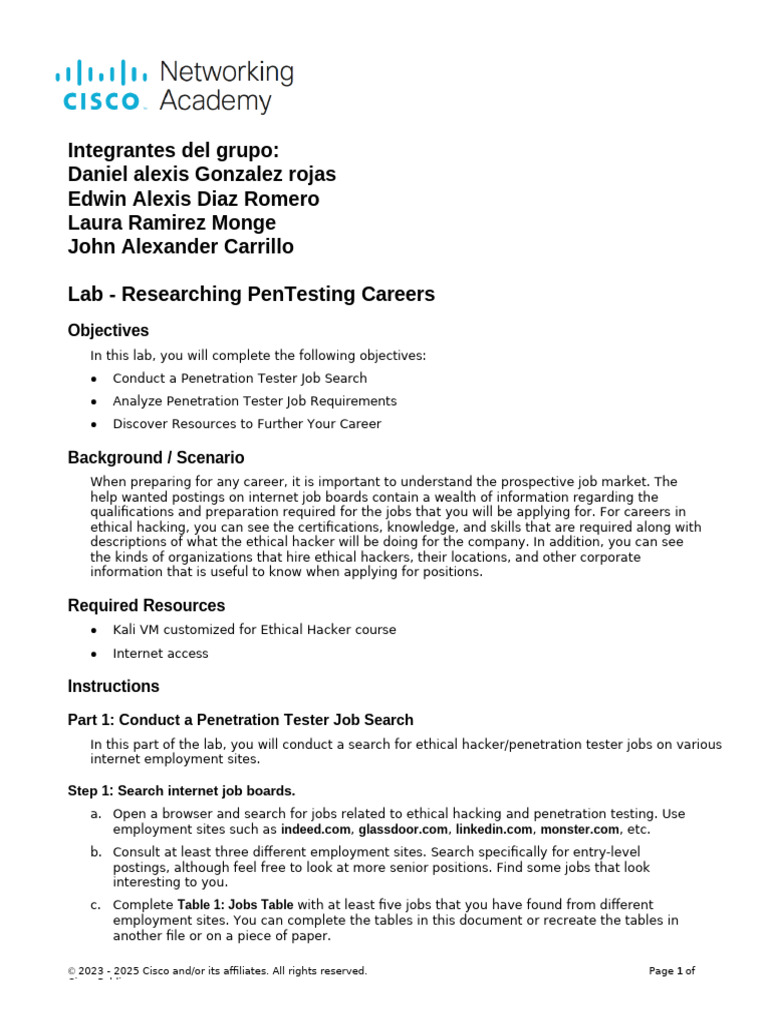 Exploring PenTesting Career Paths | PDF | White Hat (Computer Security ...