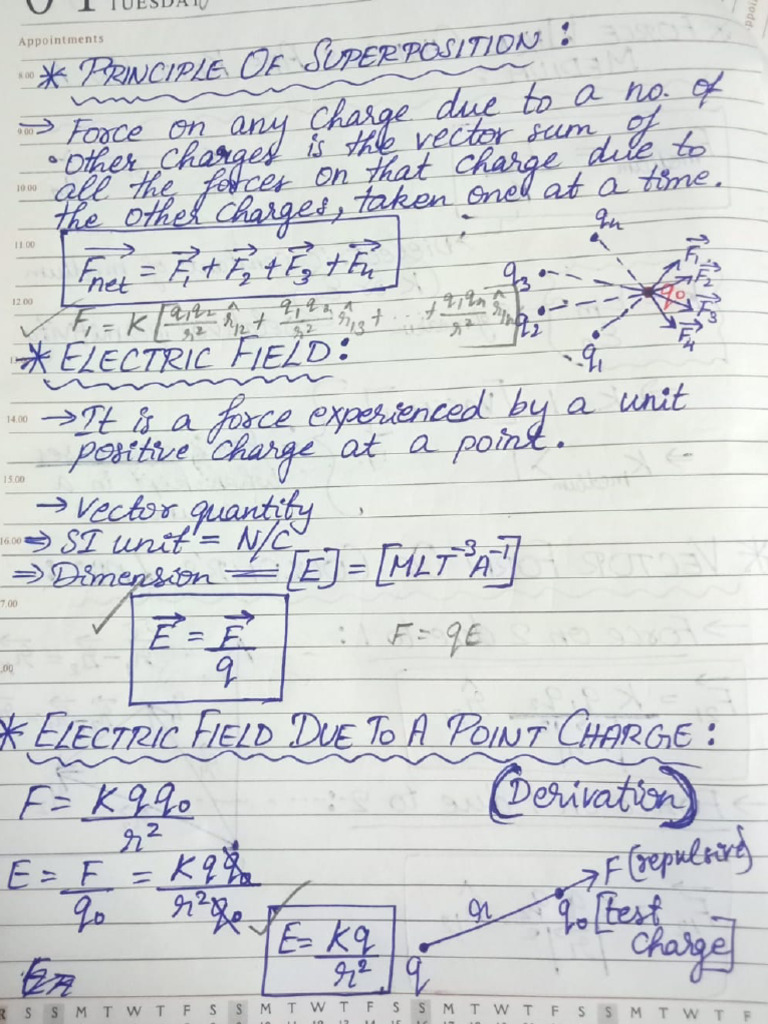 Physics - Electric Charges and Fields | PDF