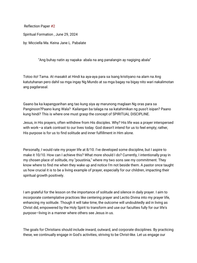 Share 'Reflection Pape-WPS Office #2.pdf' | PDF