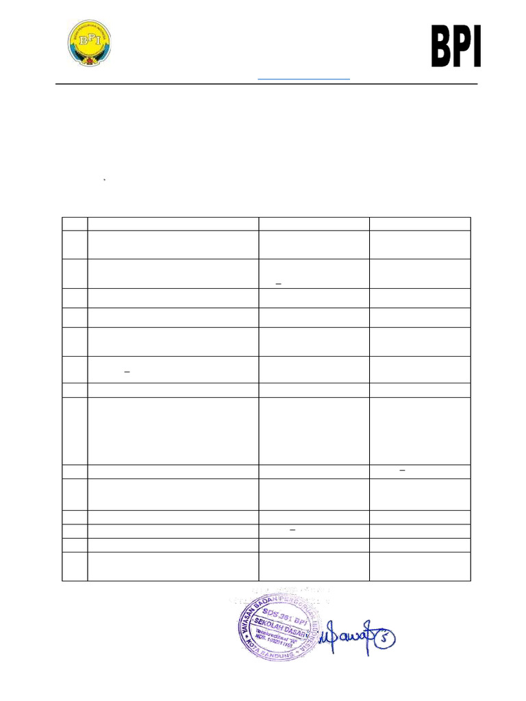 407 Pemberitahuan Agenda Kegiatan SD BPI Semester II TP 2022 - 2023 | PDF