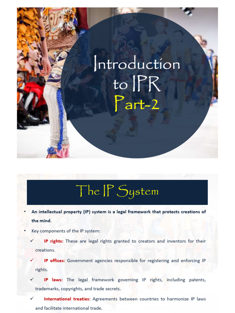 Institutions Governing IP Systems | PDF | Intellectual Property | Trips ...