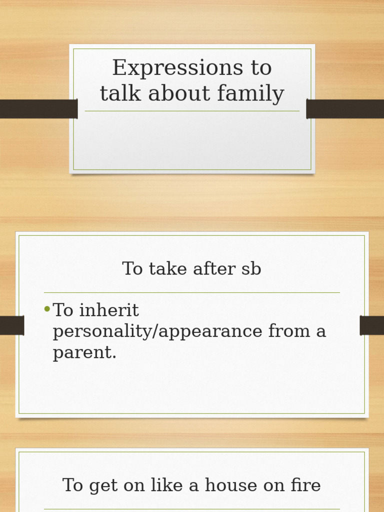Expressions to talk about family | PDF
