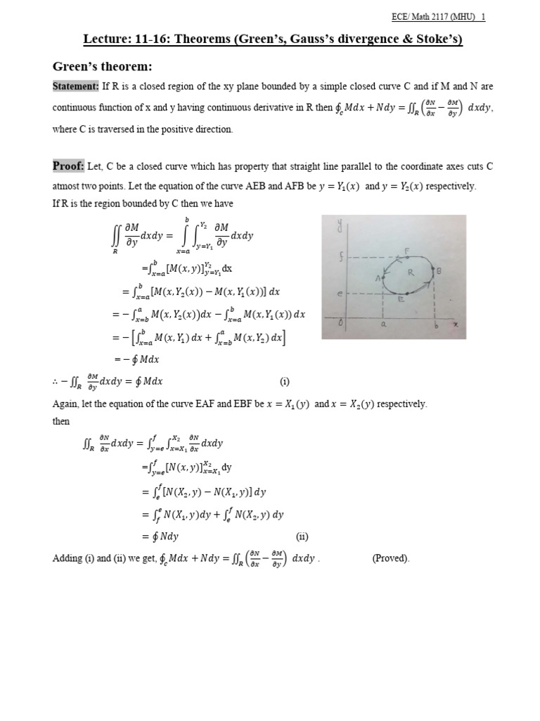 Lecture 11 16 Vectors Theorems | PDF | Mathematical Objects | Multivariable Calculus