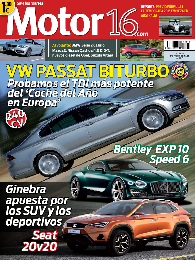 Revista Motor 16 1633 | PDF | Volkswagen | Carros deportivos