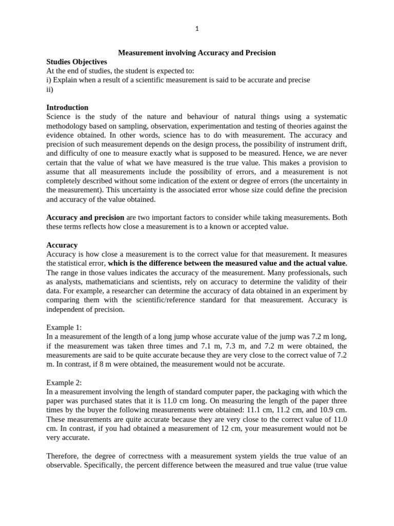 General Chemistry 1 | PDF | Accuracy And Precision | Significant Figures