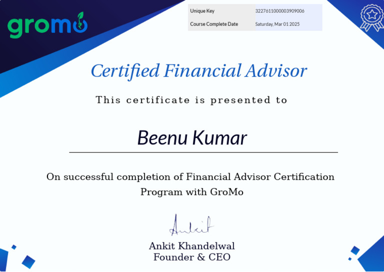 Financial Adviser Certificate Program 2024 | PDF
