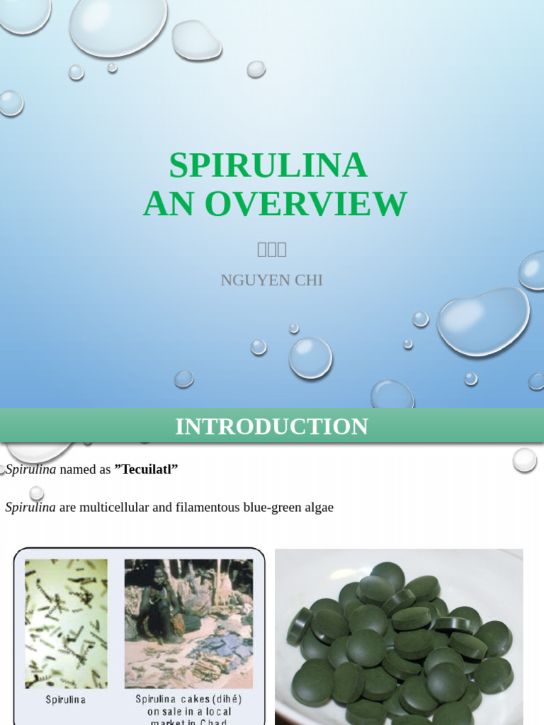 Spirulina: Structure, Benefits, and Uses | PDF | Biology