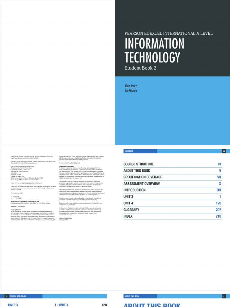 Alan Jarvis, Ian Gibson - Pearson Edexcel IAL Information Technology Student Book 2-Pearson ...