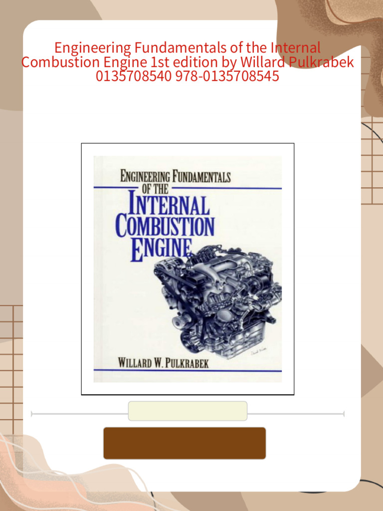 Engineering Fundamentals of The Internal Combustion Engine 1st Edition ...