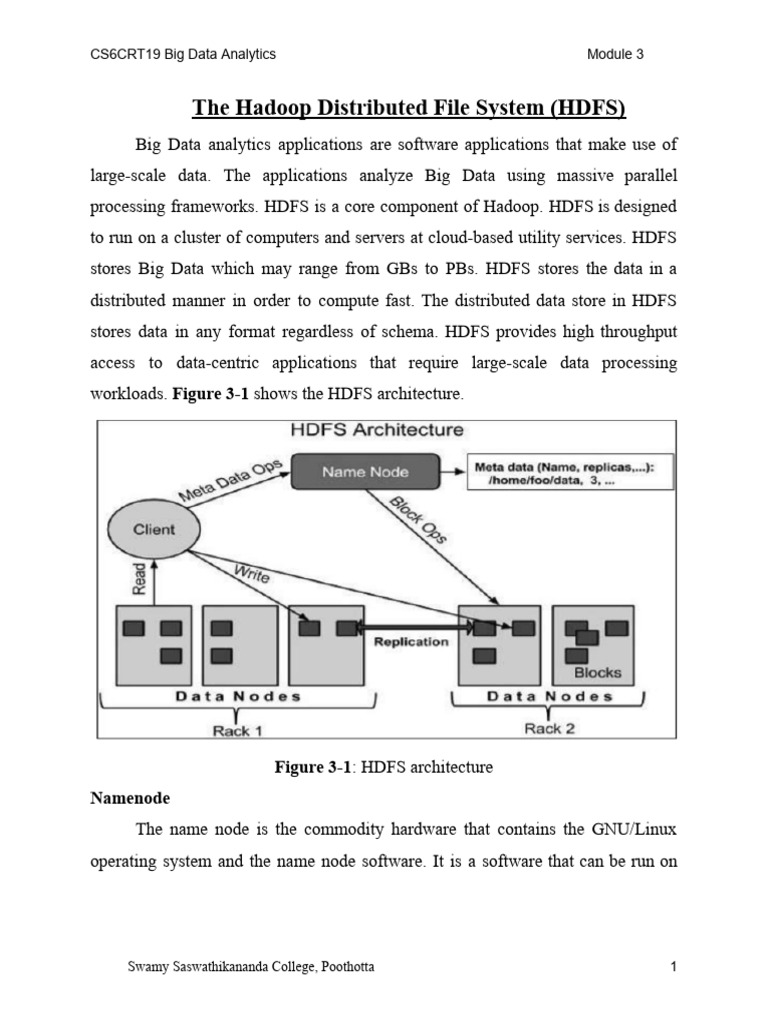 Understanding Hadoop HDFS Architecture | PDF | Apache Hadoop | Computer ...