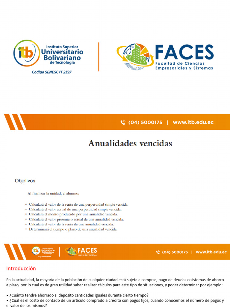 Guía de Anualidades y Perpetuidades | PDF | Interés | Bancos