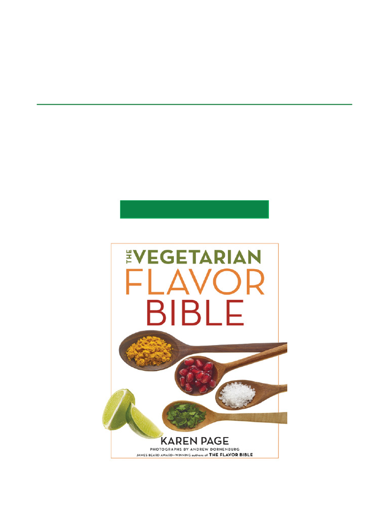 Read Through The Vegetarian Flavor Bible The Essential Guide to ...