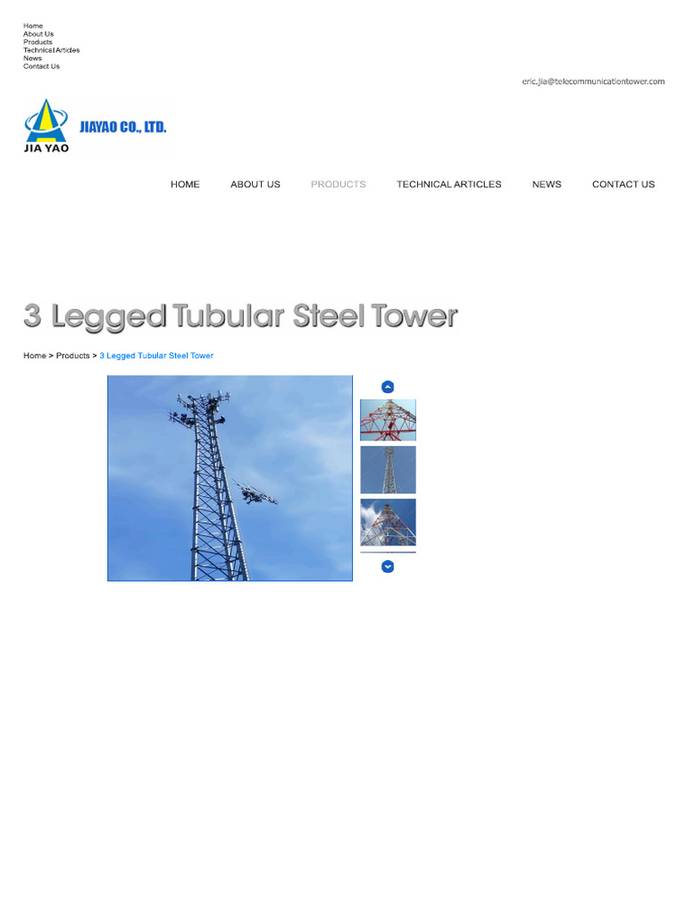tower specs tublar 3 | PDF