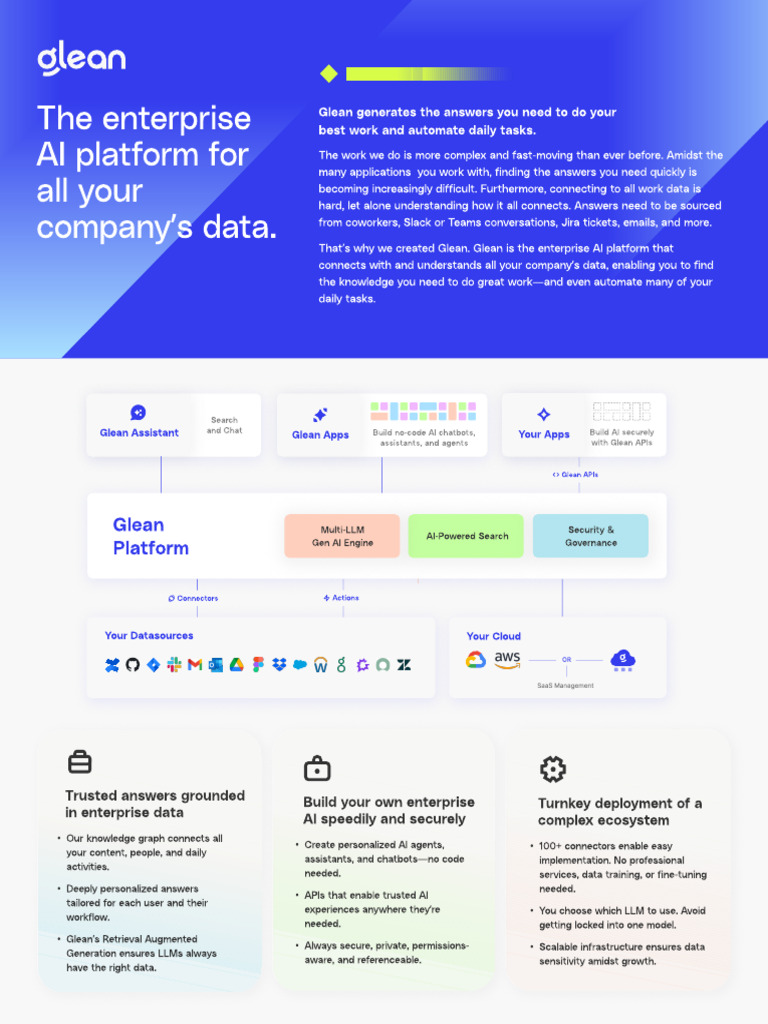 6751feb9b33bf6e8fa229f1f - 2-Pager - Glean Overview | PDF | Artificial Intelligence ...