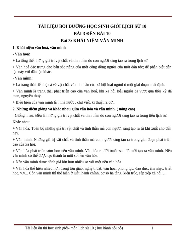 TAI LIEU HSG 10 Bai 3 den bai 15 | PDF