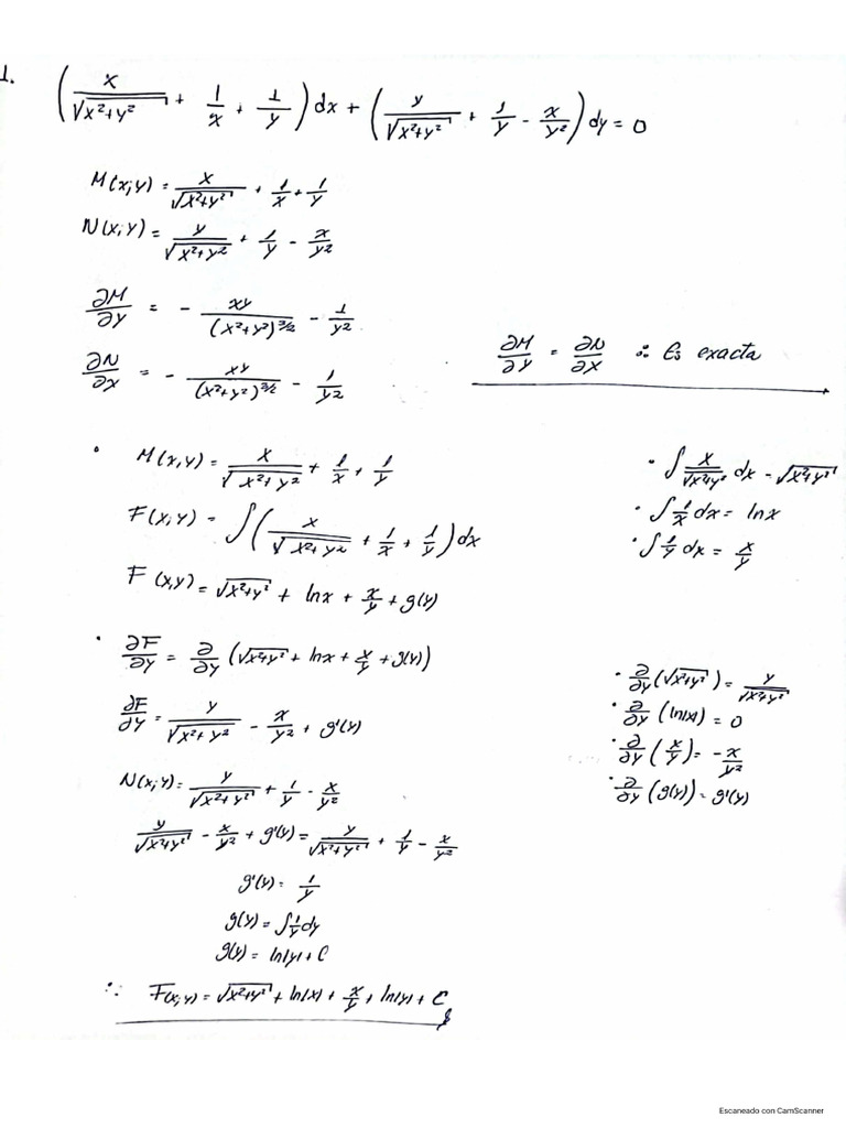 Consolidado 1 Ecuaciones Diferenciales (1) | PDF