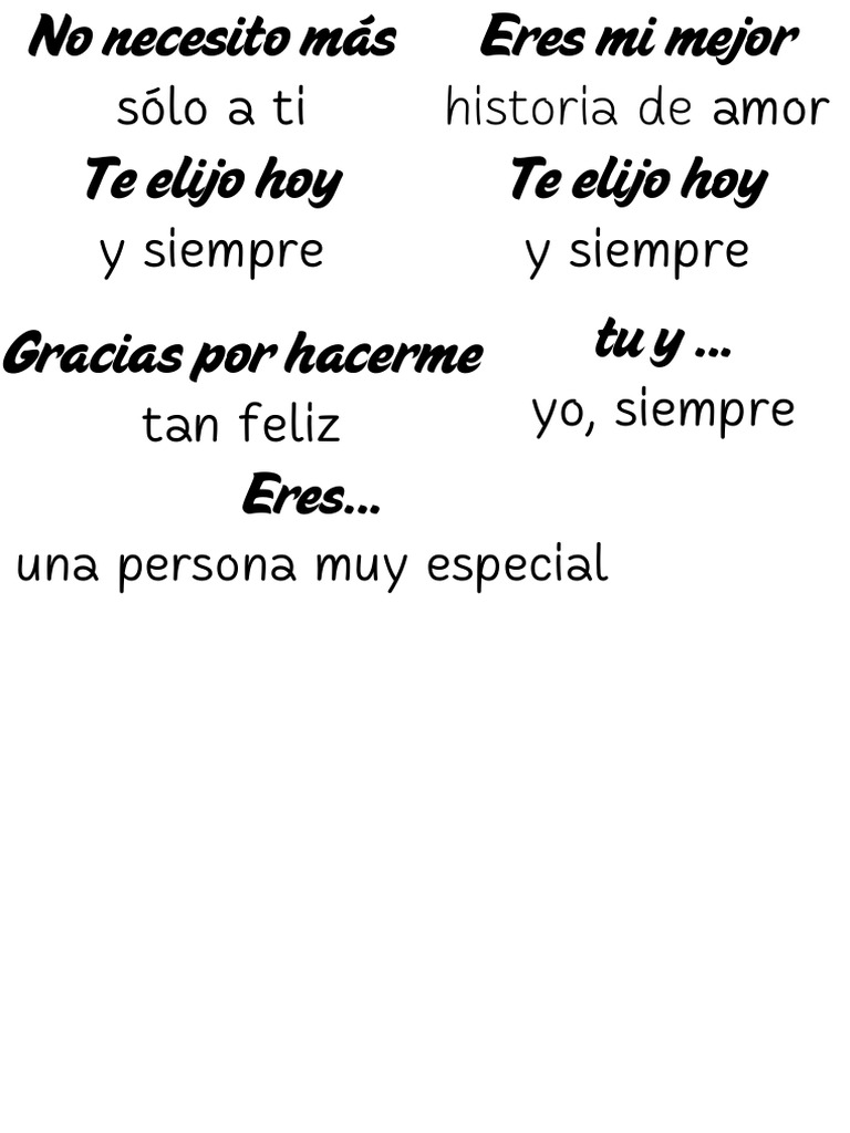 Te elijo hoy y siempre | PDF
