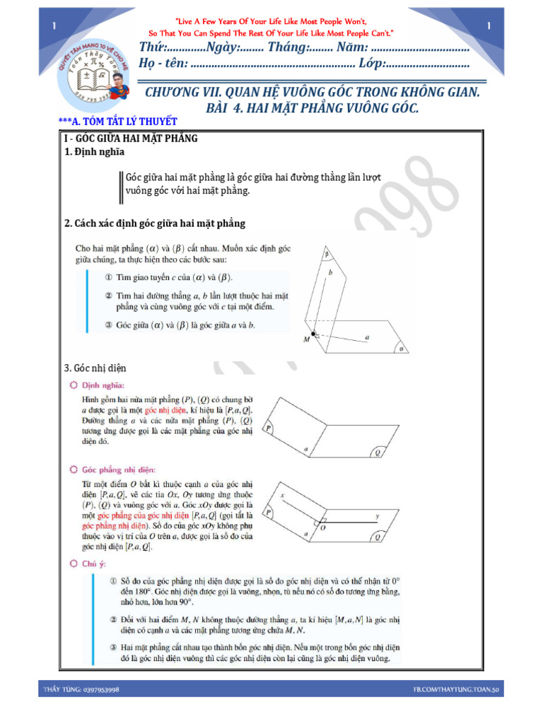 Bài 4 2 MP Vuông Góc | PDF