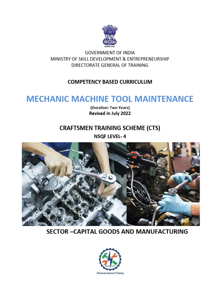 MMTM_CTS2.0_NSQF- 4 | PDF | Machines | Construction