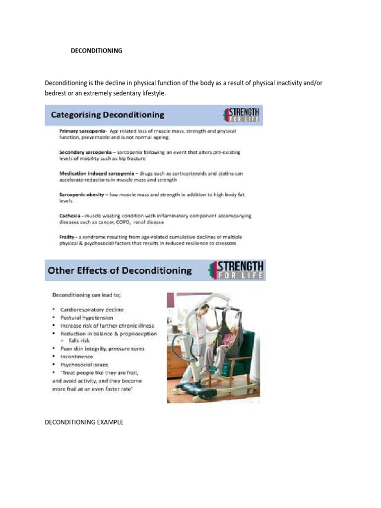 Deconditioning | PDF