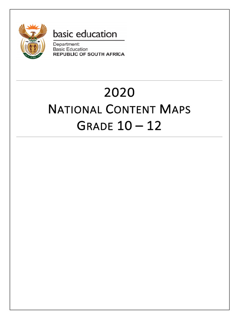 2020 National Curriculum Maps for Grades 10-12 | PDF | Computer Network ...