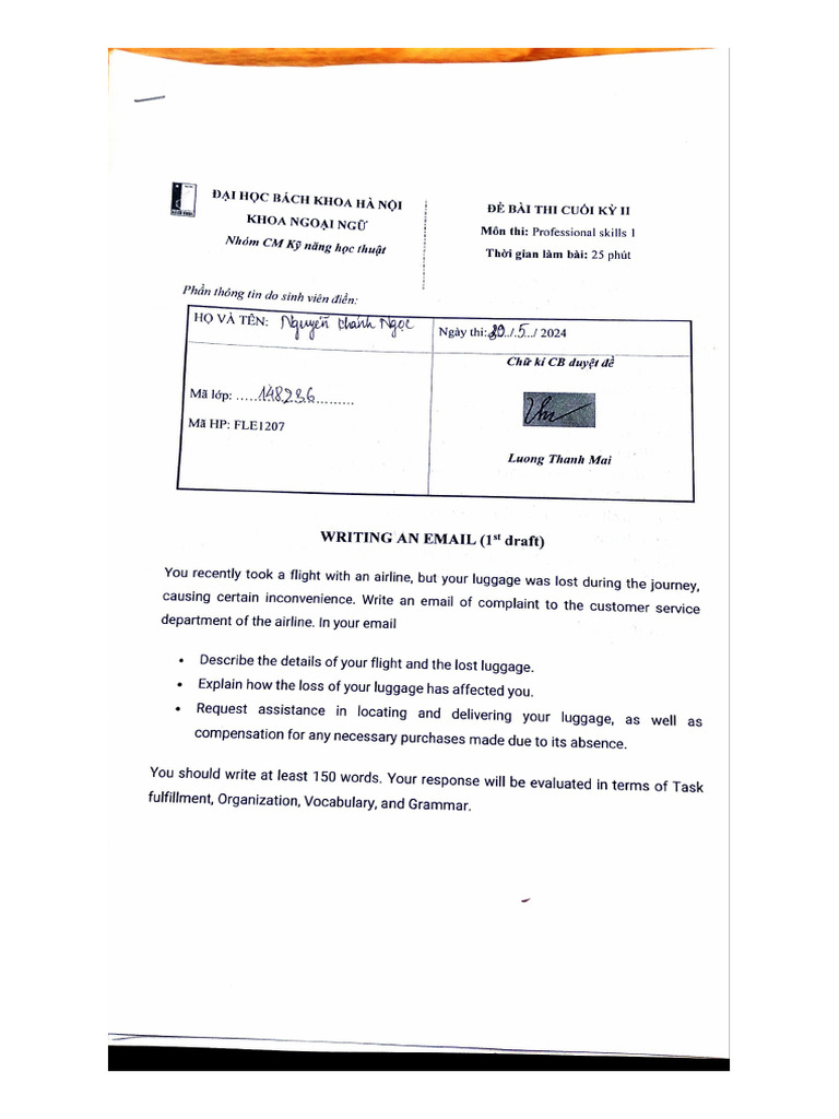 PS1.Writing Portfolio - Nguyen Khanh Ngoc. 20224741 | PDF