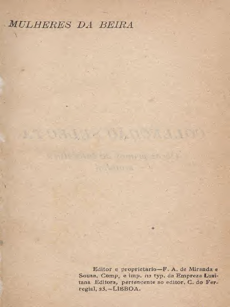 Abel Botelho - Mulheres Da Beira | PDF
