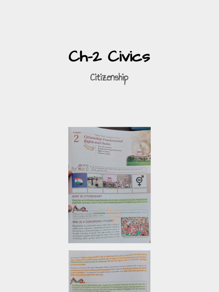 Ch-2 & 3 Civics | PDF